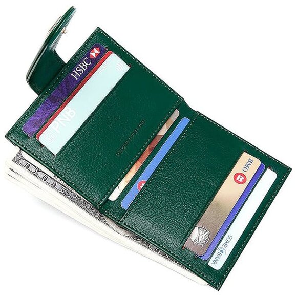 Bags | Small Wallets For Women Dark Green | Poshmark